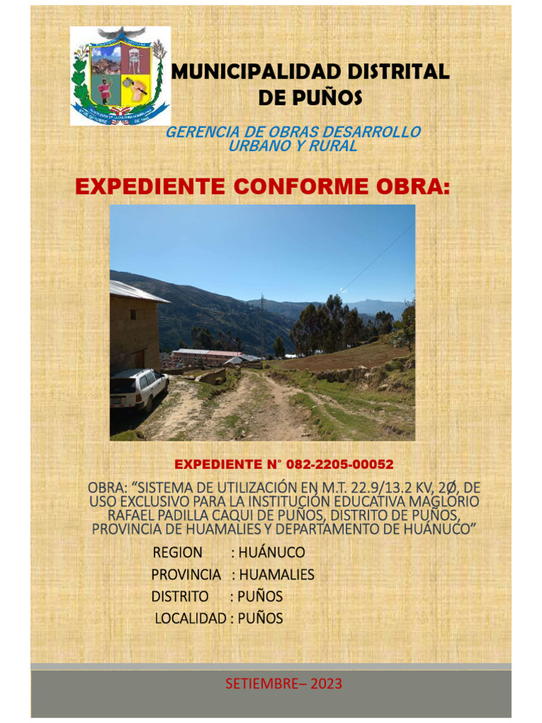 Exp Conforme Obra Puños | PDF | Clima templado | Agricultura