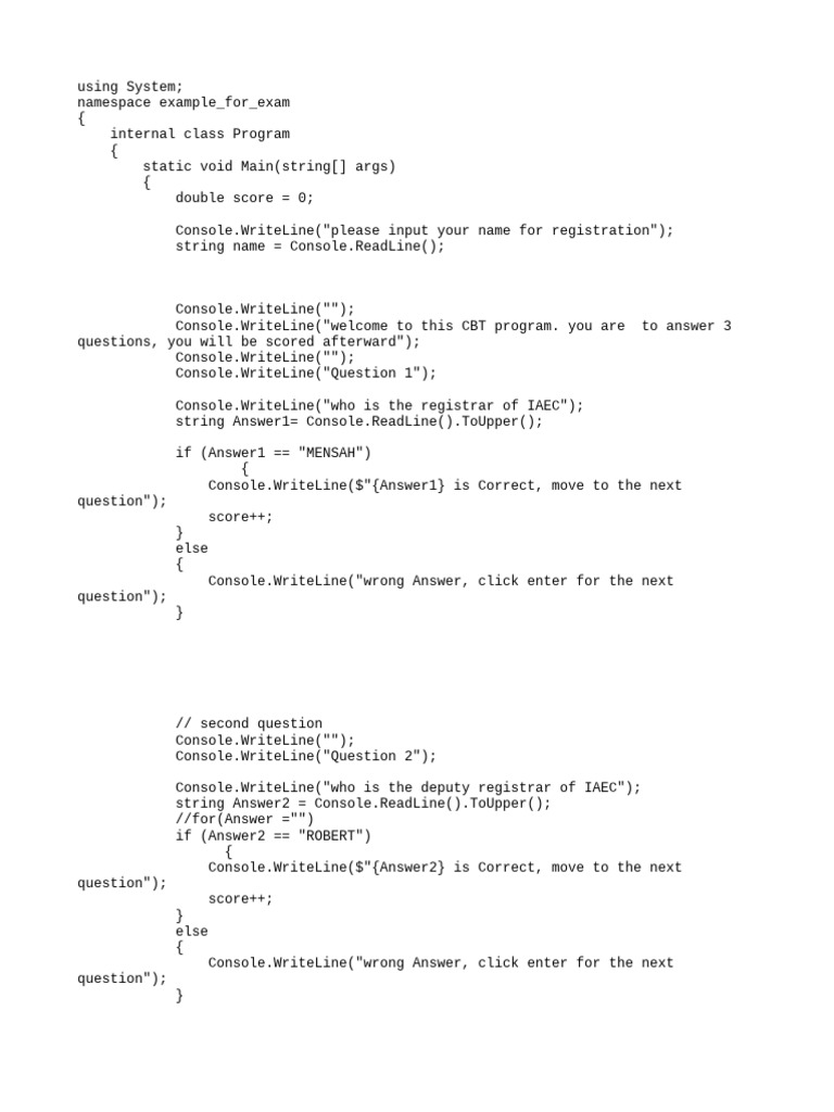 Pratical 2 | PDF | Computer Programming