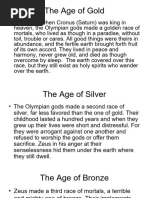 Hesiod's Five Ages of Man Explained | PDF | Mythology | Greek Mythology