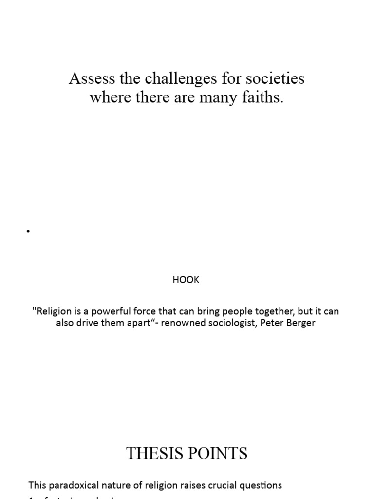 Societeies With Many Faiths | PDF | Toleration | Religious Pluralism