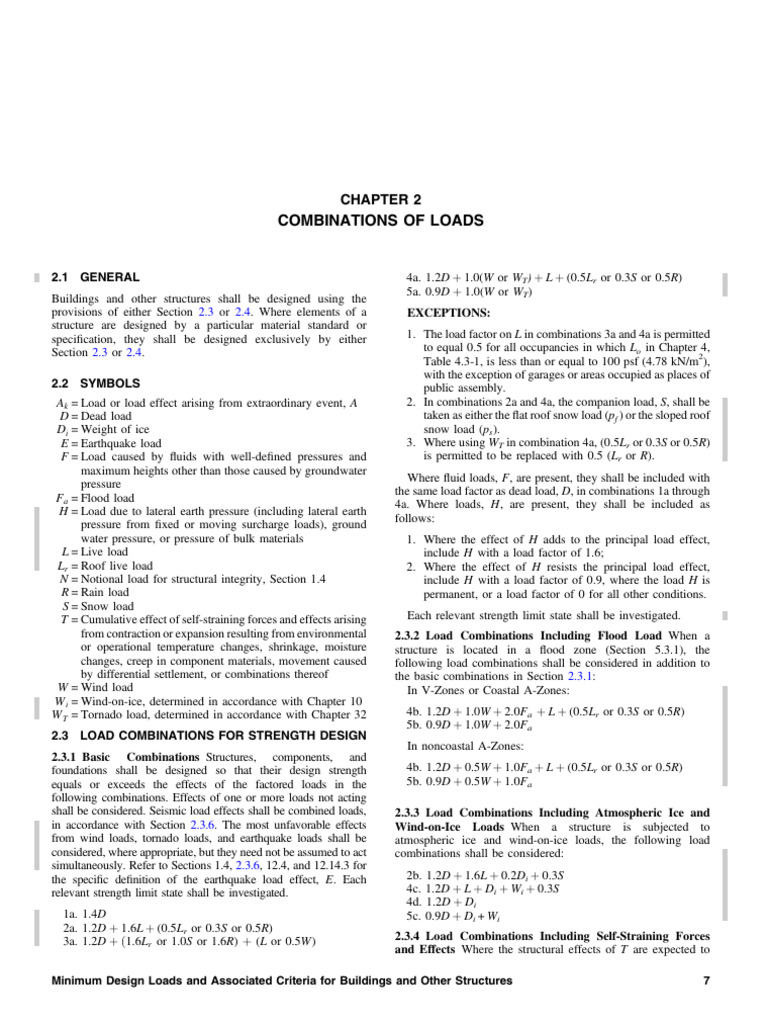 Load Combination | PDF | Structural Load | Snow