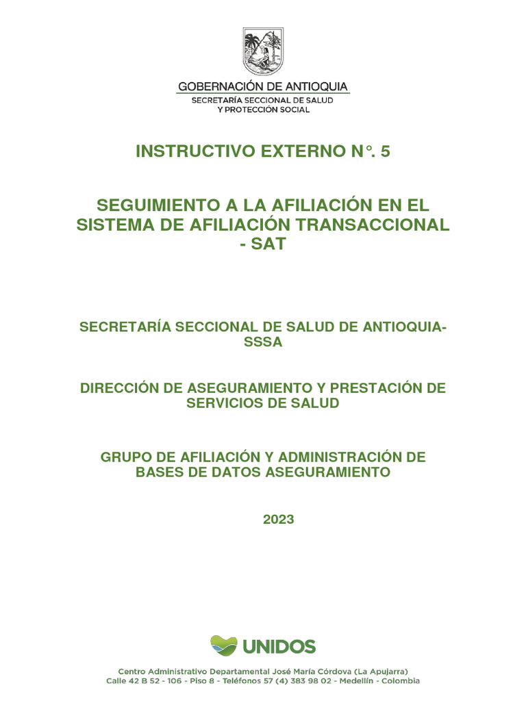INSTRUCTIVO 5. Afiliación SAT | PDF | Derecho