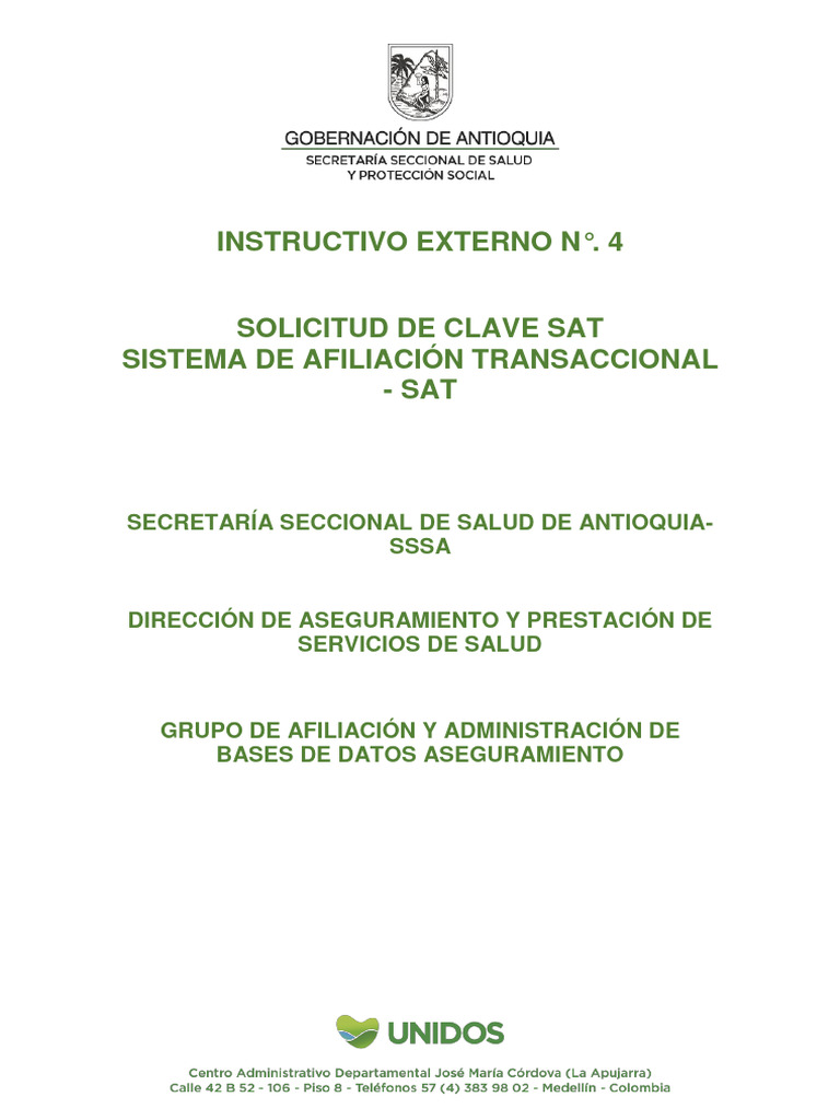 INSTRUCTIVO 4. Clave SAT | PDF | Derecho