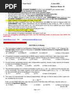 WPLN Numeracy Mock Test Overview | PDF | Area