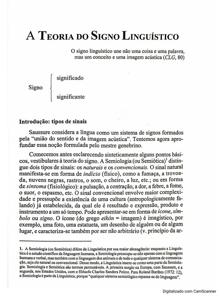 Signo Linguistico | PDF