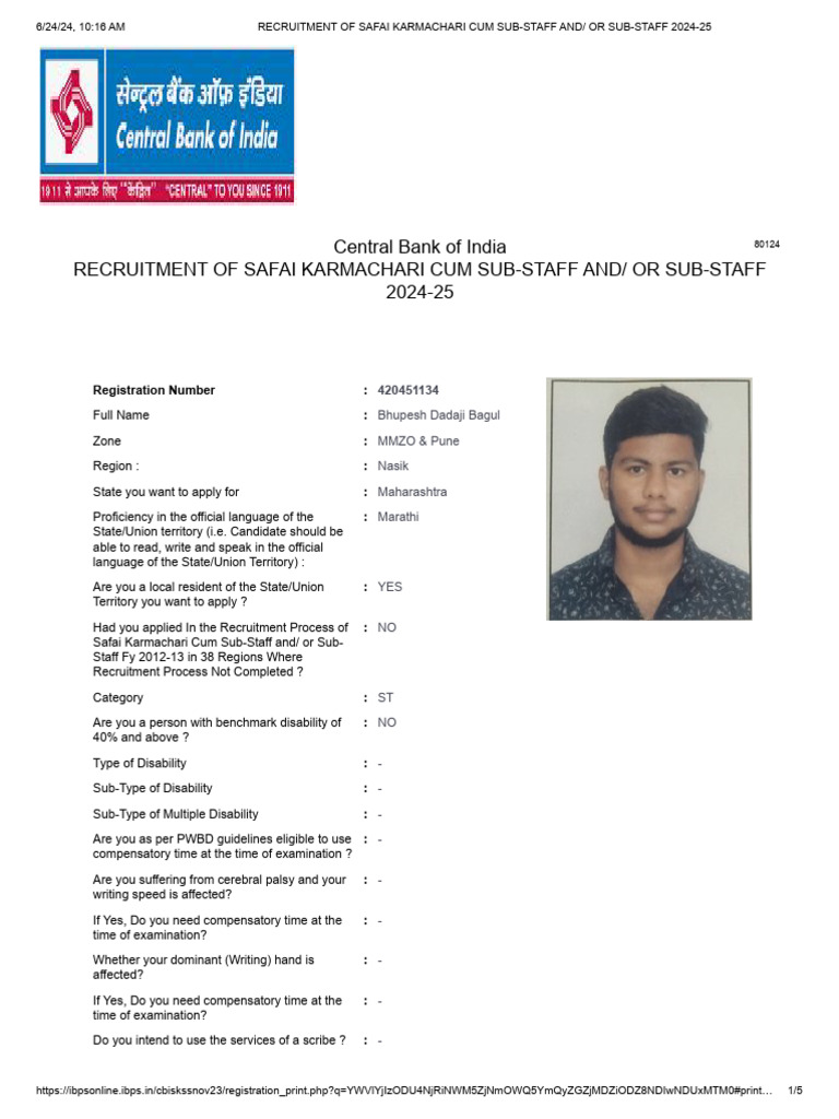 Recruitment of Safai Karmachari Cum Sub-Staff and - or Sub-Staff 2024 ...