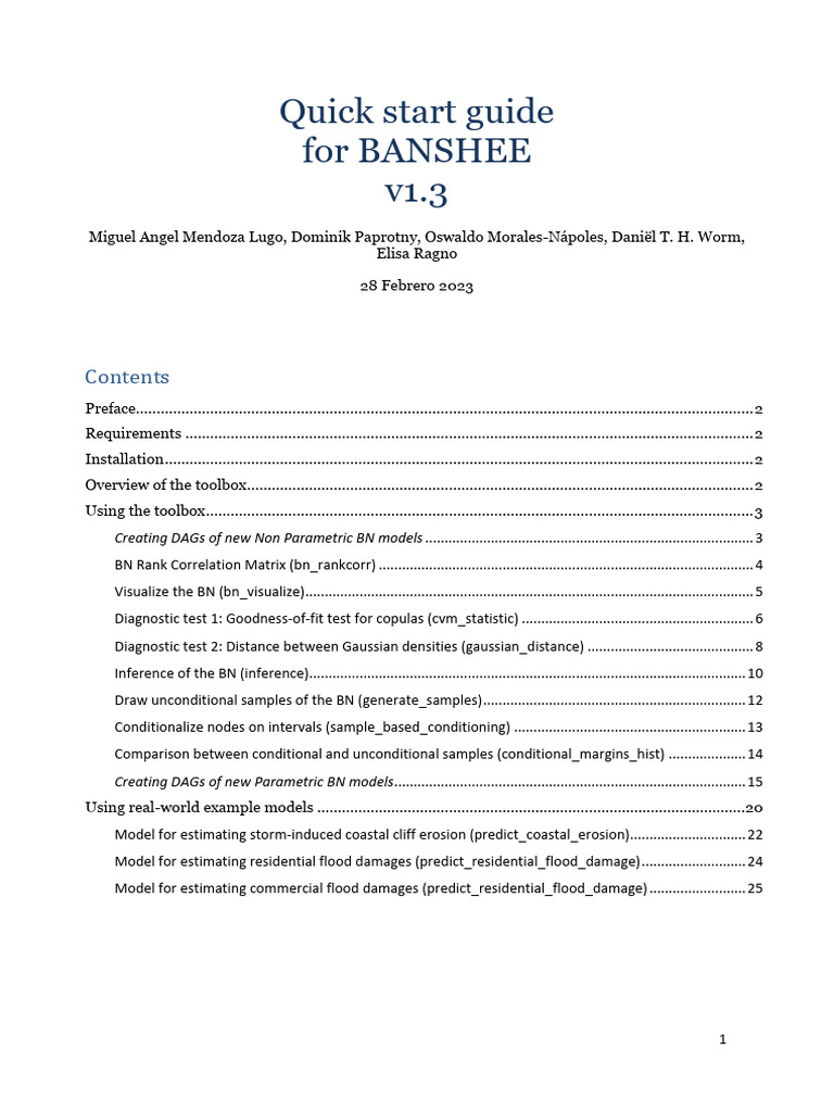 Quick Start Guide BANSHEE | PDF | Parameter (Computer Programming) | Statistical Inference