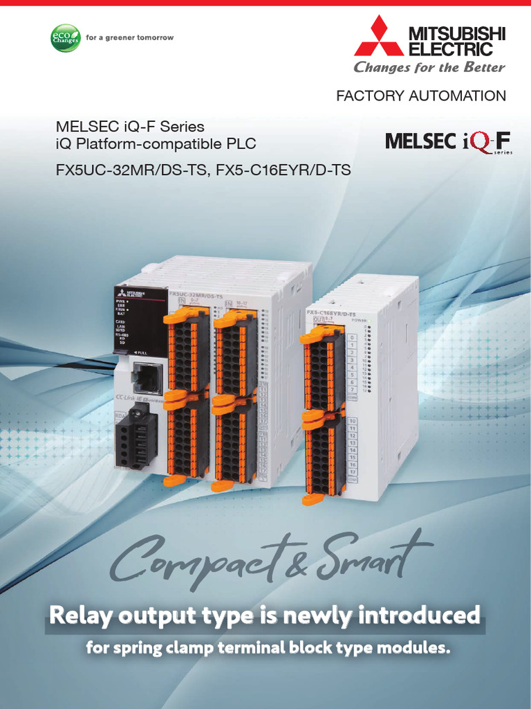 Mitsubishi Electric Iq F Series PLC FX5UC | PDF | Power Supply | Programmable Logic Controller