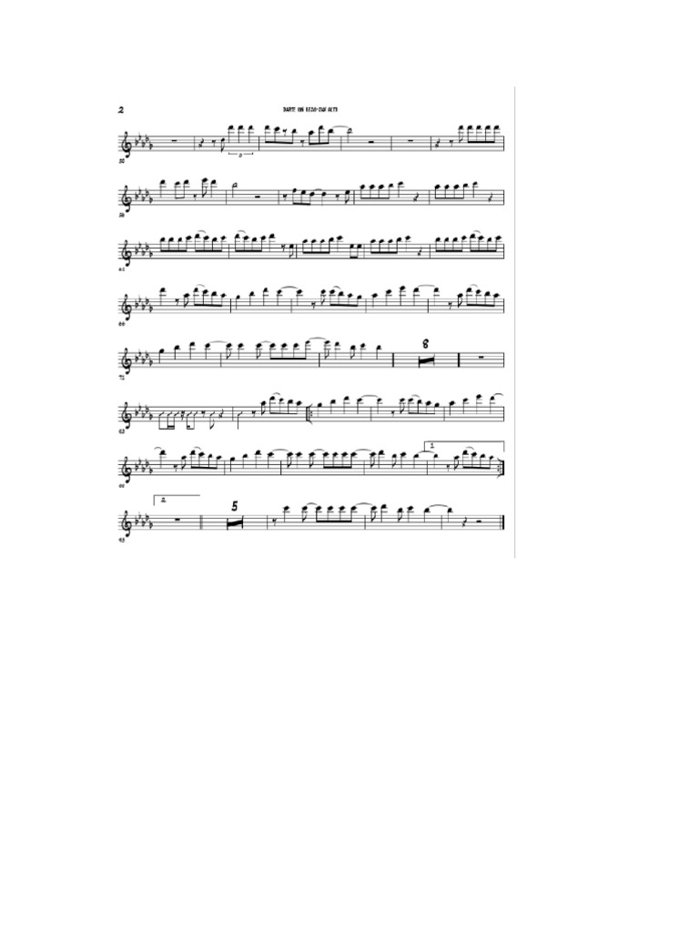 Darte Un Beso (Sax Alto) 2 | PDF