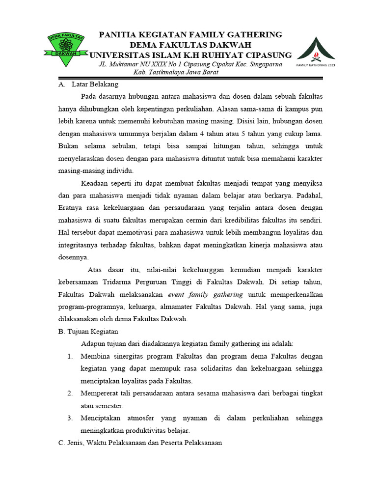 Proposal Famget 01 | PDF