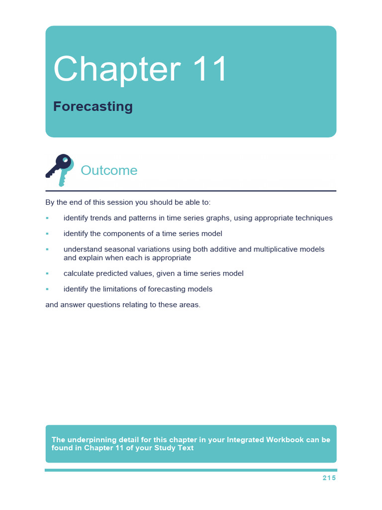 IWB Chapter 11 - Forecasting | PDF | Seasonality | Forecasting
