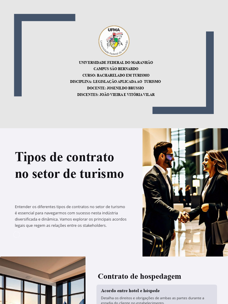 Tipos de Contrato No Setor de Turismo | PDF | Turismo | Desenvolvimento ...