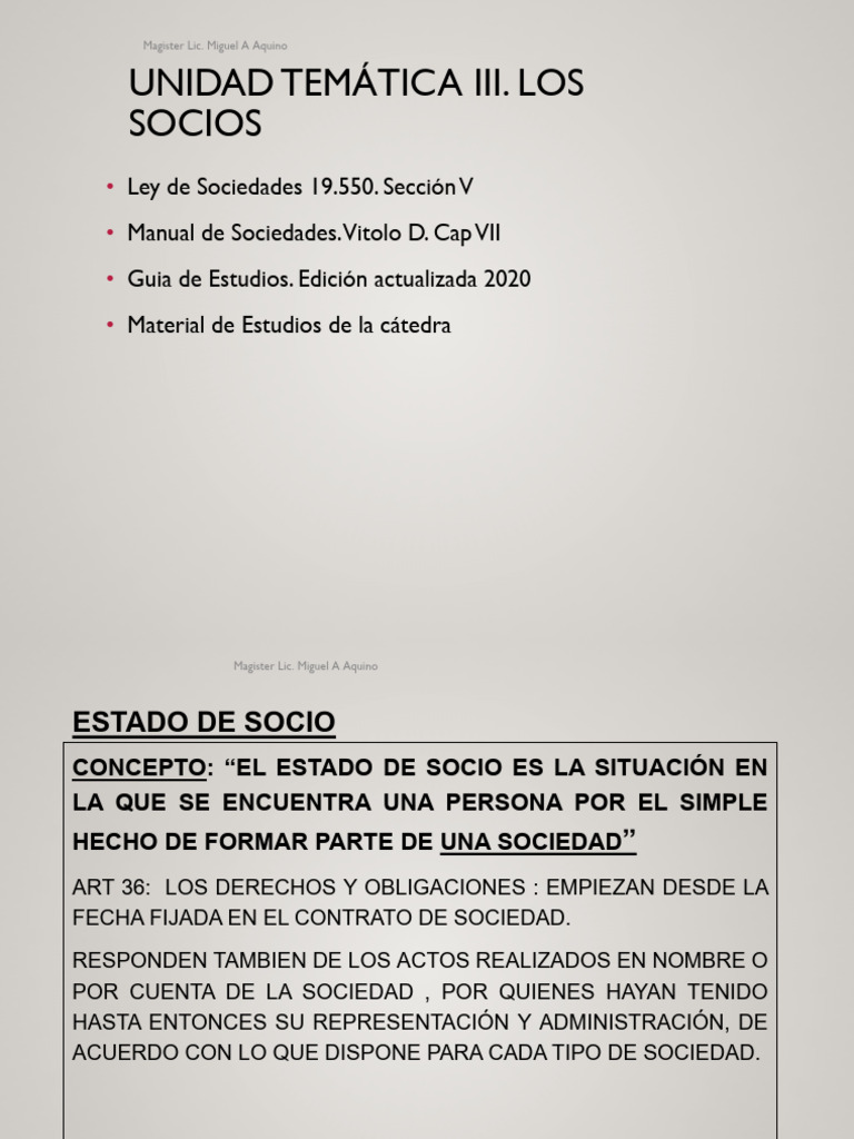 S.C. - U.T. #3 | PDF | Sociedad | Propiedad