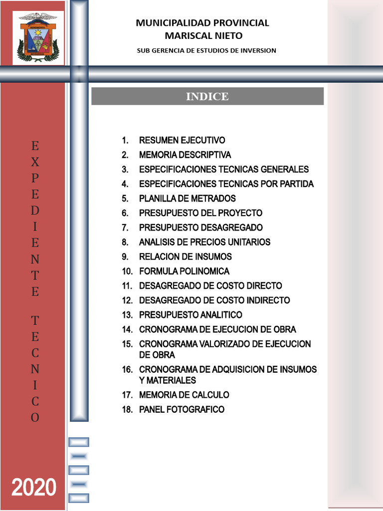 IOARR - INDICE y SEPARADORES | PDF | Presupuesto