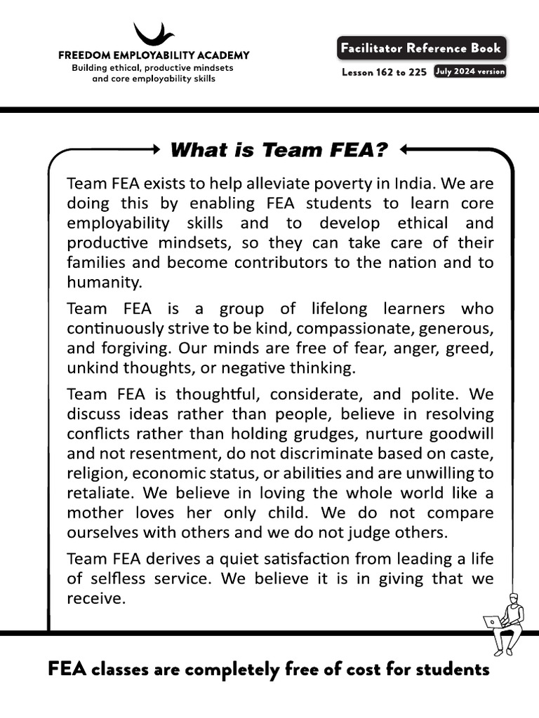 Facilitator Refrence Book Lesson 162 To 225 2 | PDF | Human | Curriculum