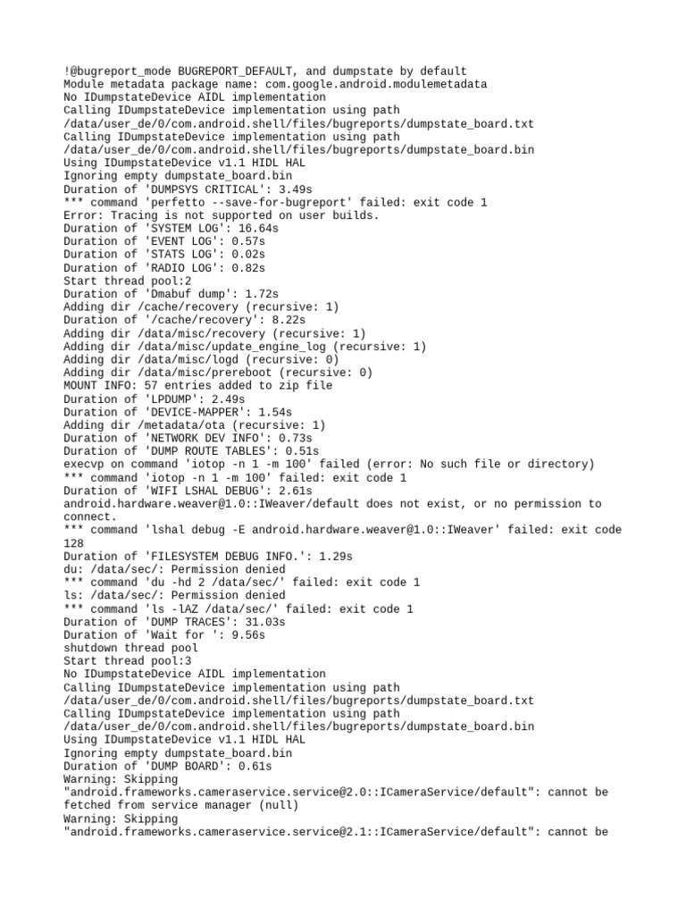 Dumpstate | PDF | Zip (File Format) | Computer Engineering
