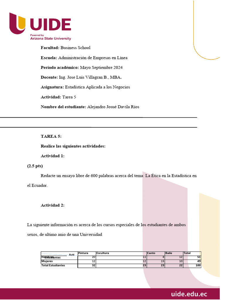 Tarea 5 PASAR COMPA | PDF | Business