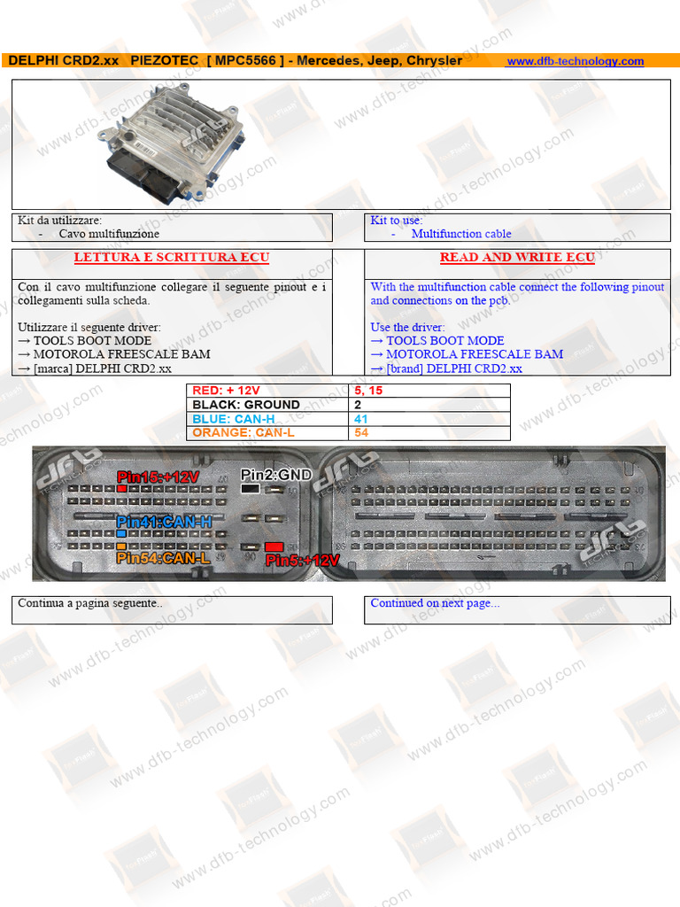Bam MPC5566 Delphi CRD2 Piezotec Mercedes | PDF