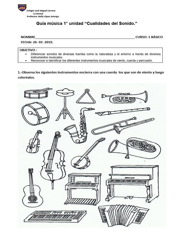 Guia Instrumentos Musicales | PDF