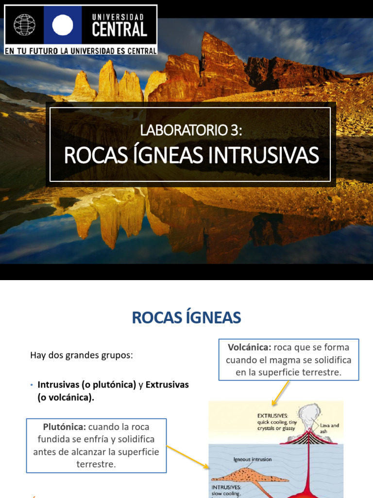 Lab 3. Rocas Ígneas Intrusivas | PDF | Roca ígnea | Rocas