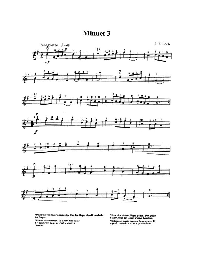 Minuet 3 | PDF