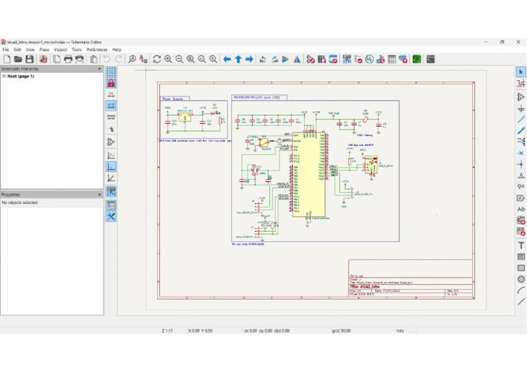 kiCAD-intro-full-schematic-before PCB Layout and Routing | PDF