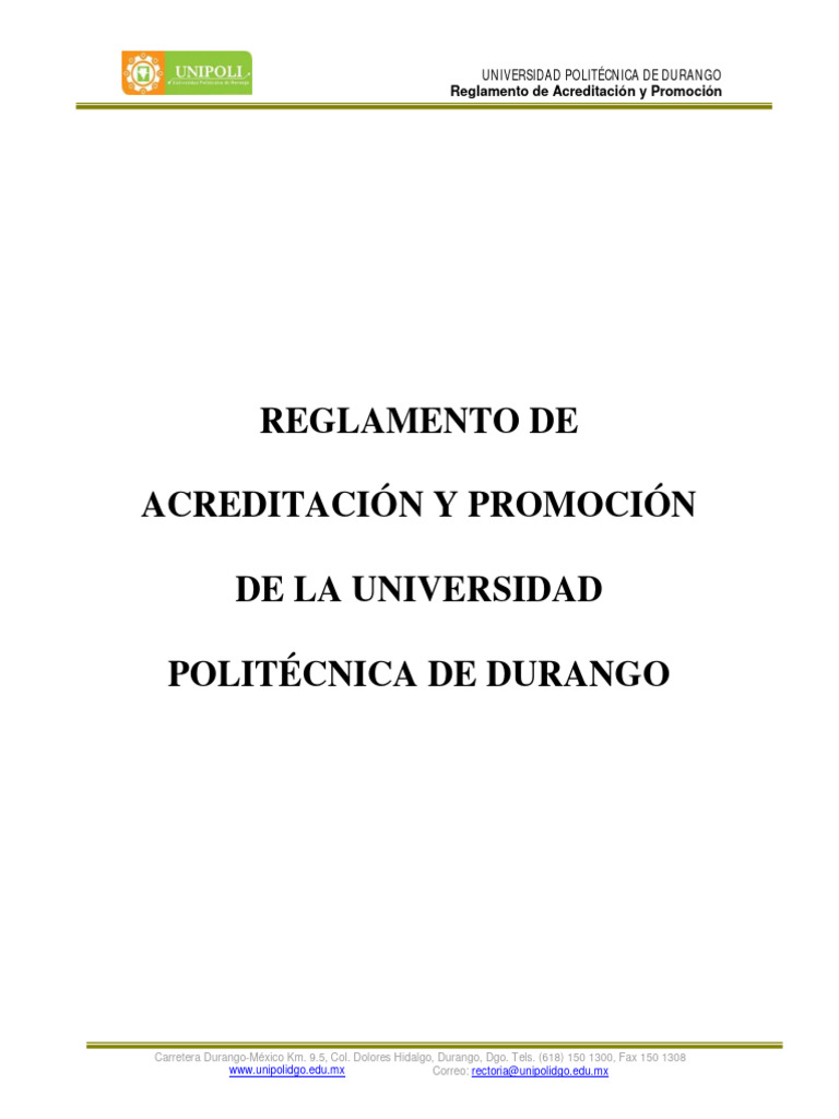 Reglamento General | PDF | Evaluación