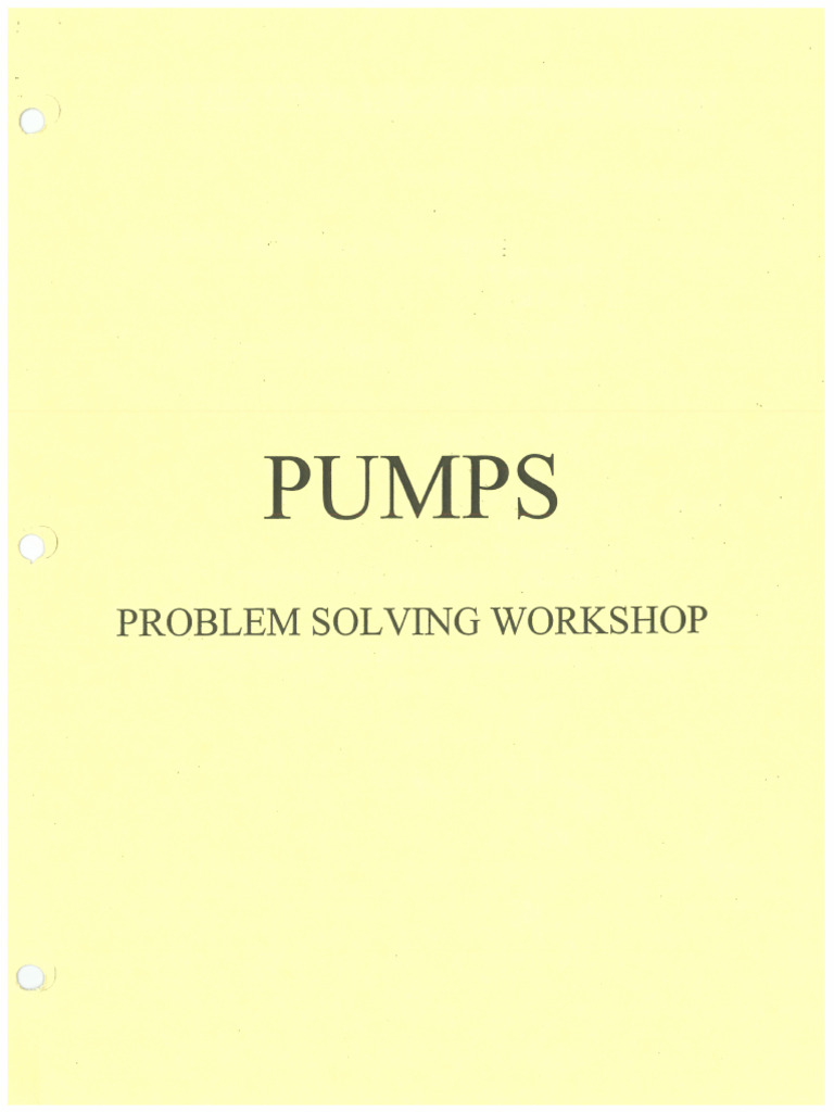 Problem Solving Workshop | PDF