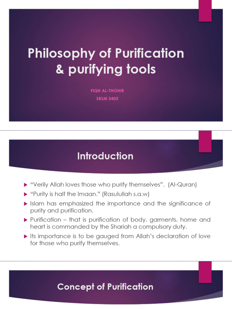 CHAPTER 2 -The Philosphy of Purification | PDF | Water