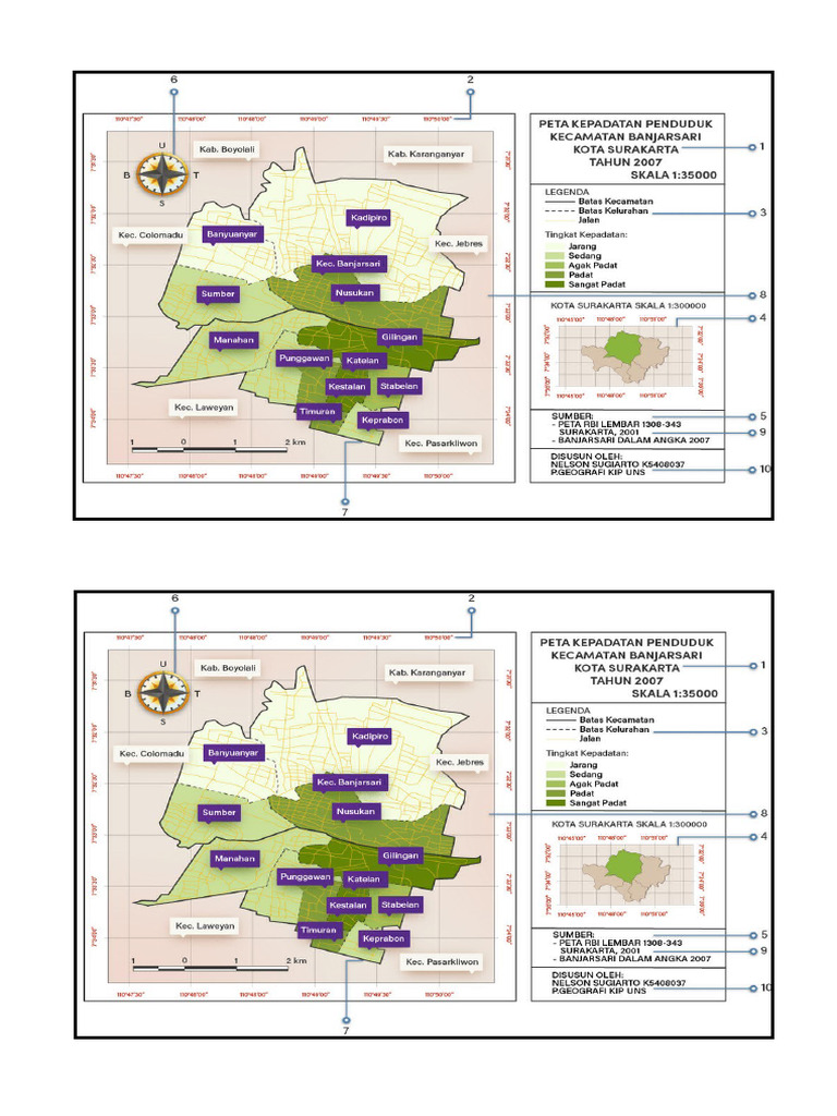 LKPD Ips Vii Komponen Peta New | PDF