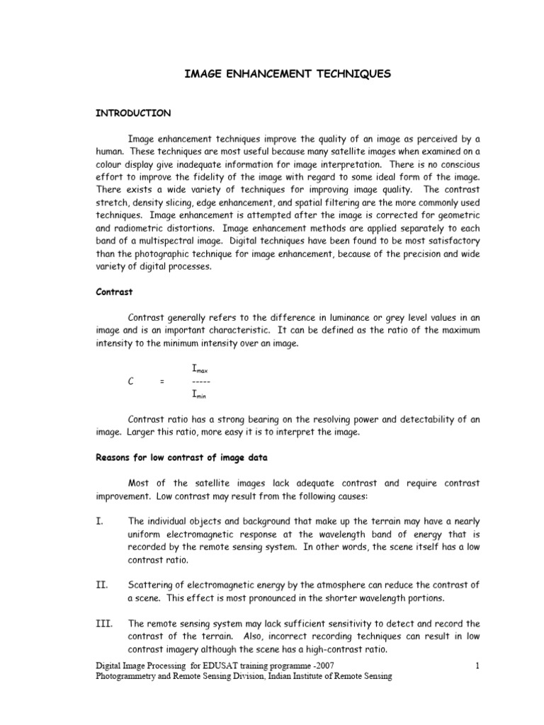 202004021910156883ajay Misra Geo Digital Image Enhancement | PDF | Eigenvalues And Eigenvectors ...