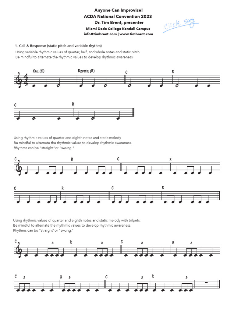 Improvisation | PDF | Chord (Music) | Jazz