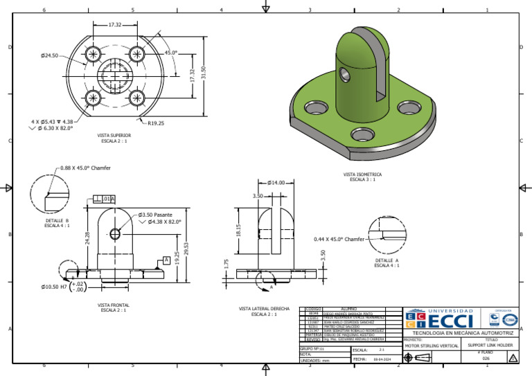 PL026 SUPPORT LINK HOLDER | PDF