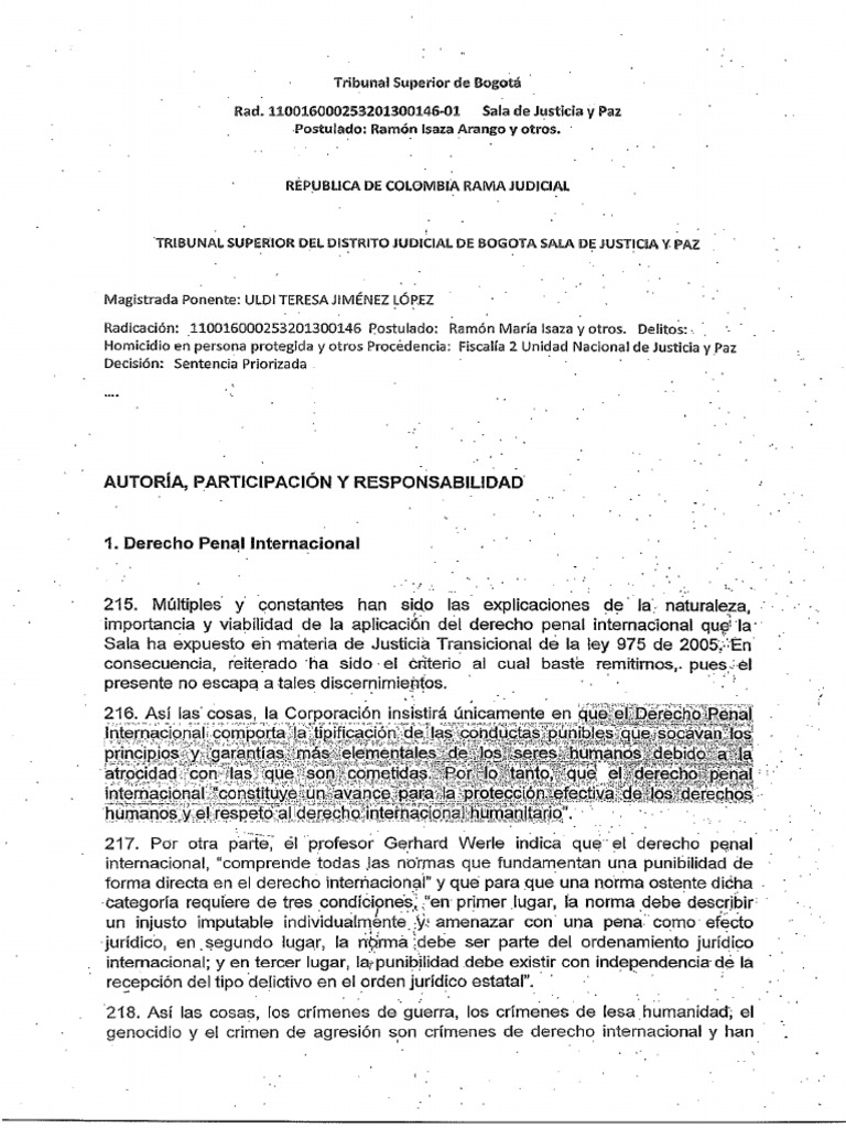 Caso Ramon Isaza | PDF