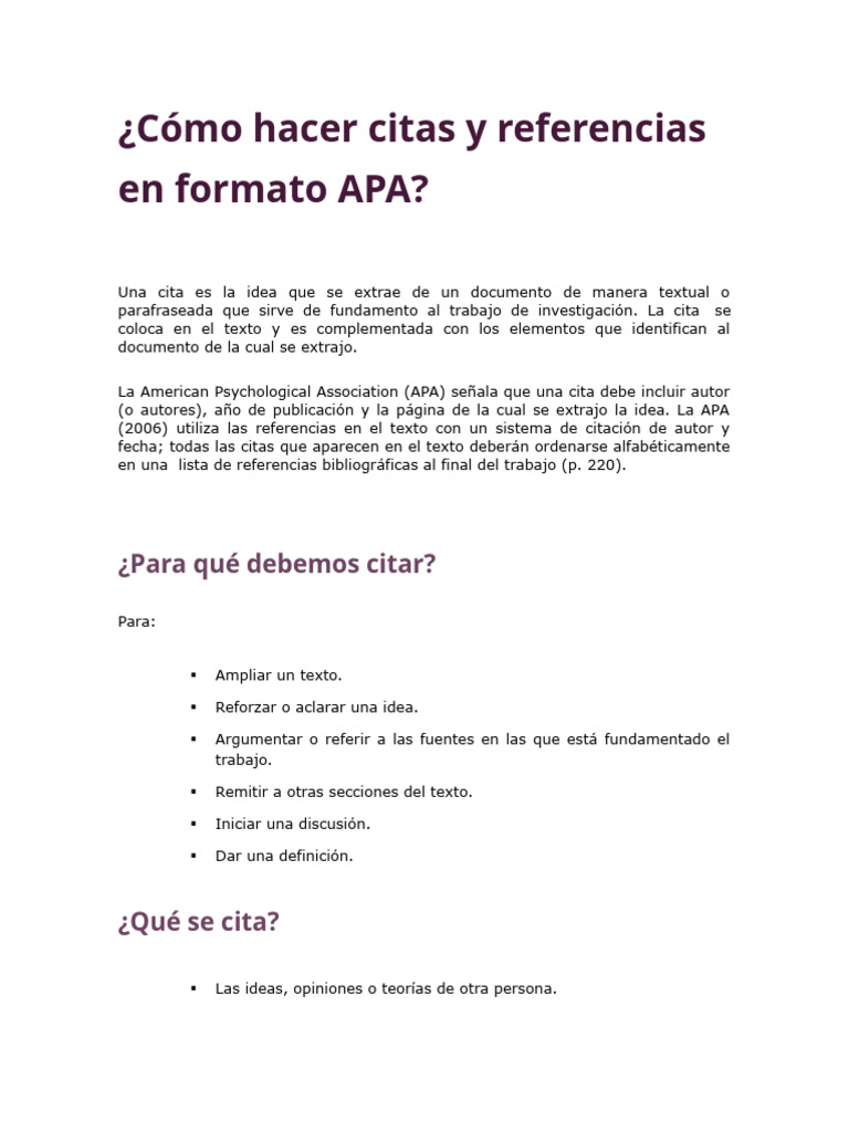 Formato Apa | PDF | Estilo apa | Comillas