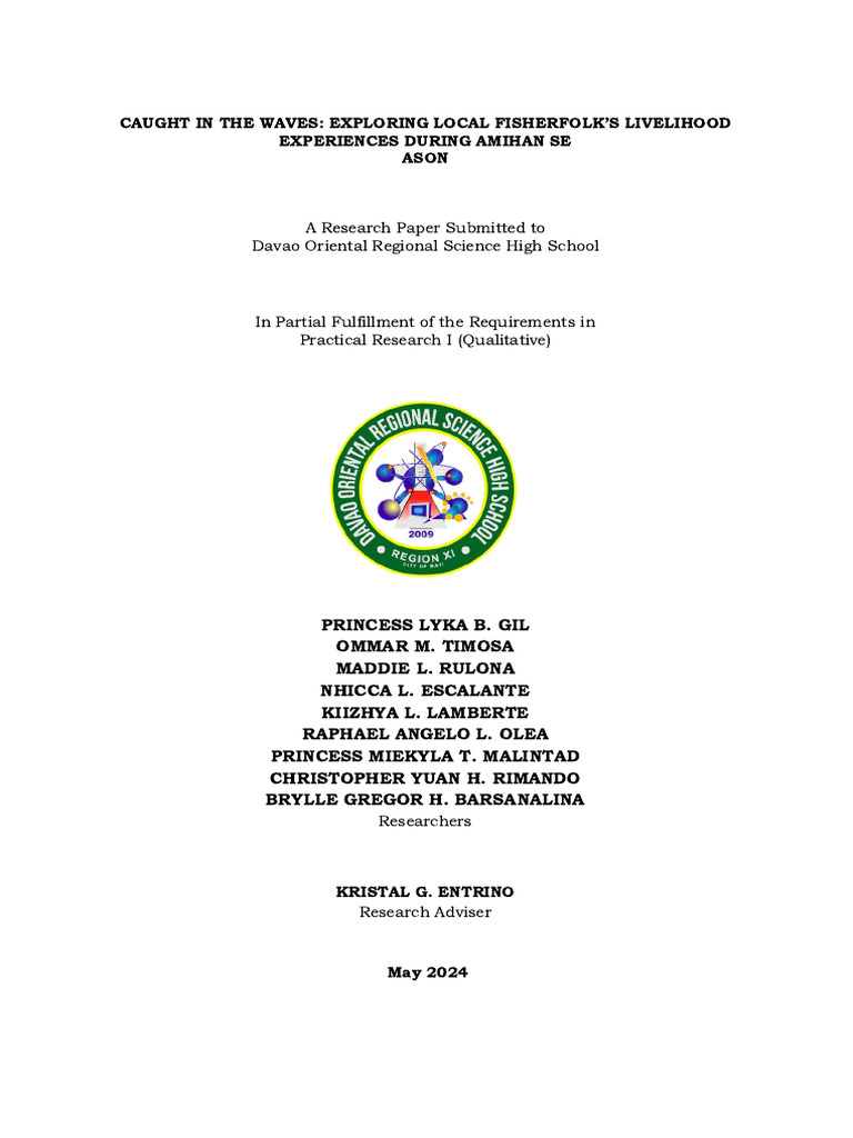 Caught in The Waves Final - Revise-1 | PDF | Psychological Resilience | Ecology