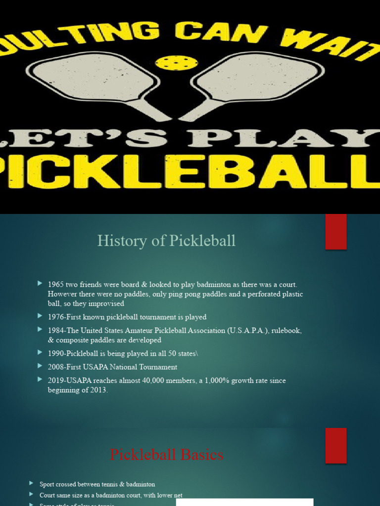 Pickleball PowerPoint | PDF