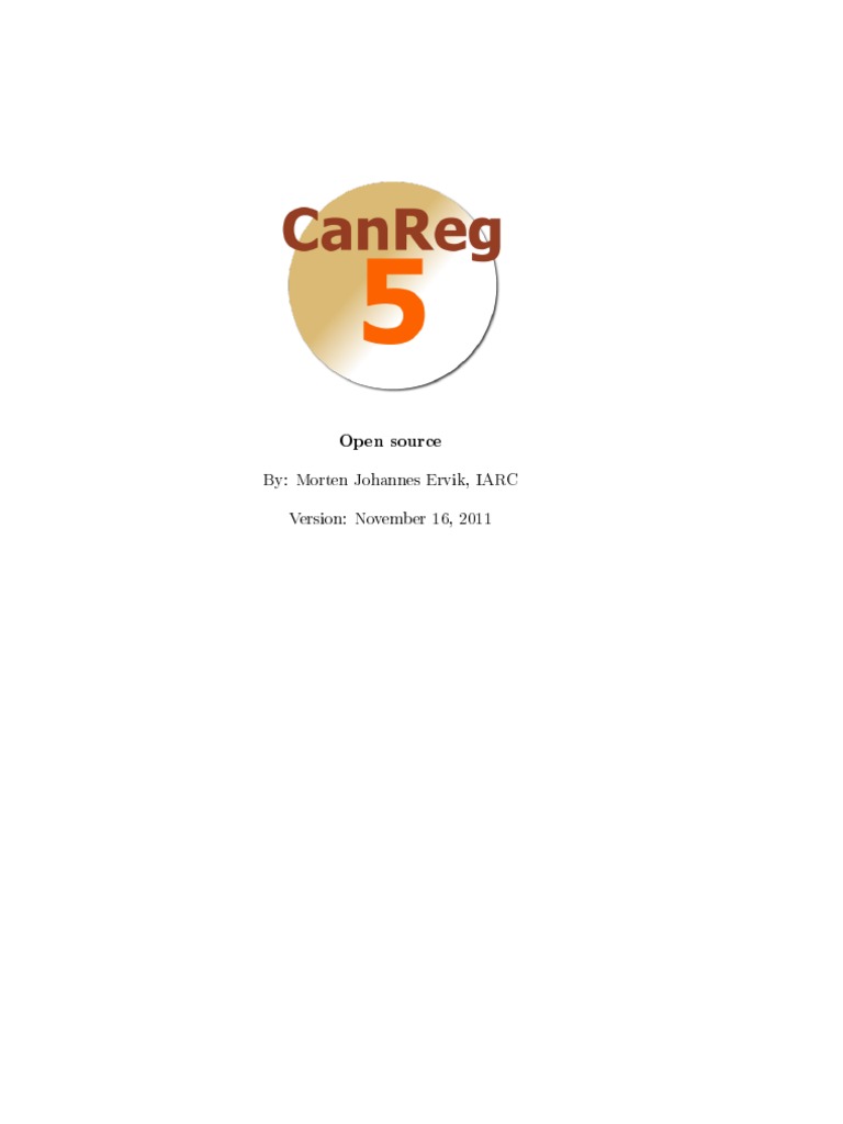 CanReg5 Instructions | PDF | Windows Registry | Databases