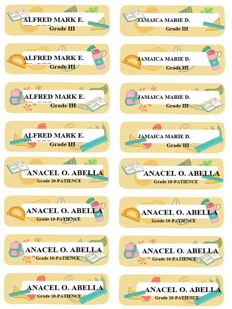 Notebook Subject Name | PDF