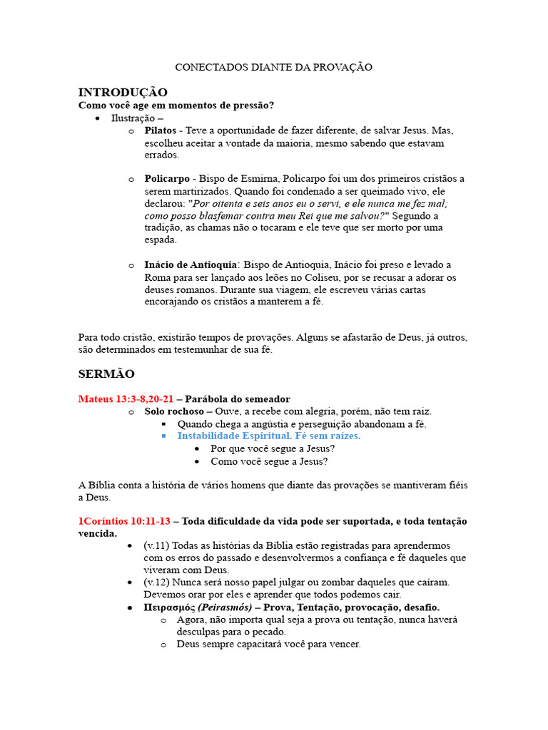 5 - Conectados Diante Da Provação 2 | PDF | Daniel (personagem Bíblica ...