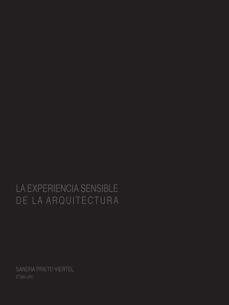 La Experiencia Sensible de La Arquitectu | PDF | Percepción | Color