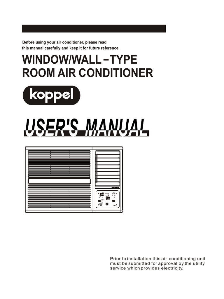 Koppel Window Type Inverter User Manual | PDF | Air Conditioning | Ac ...