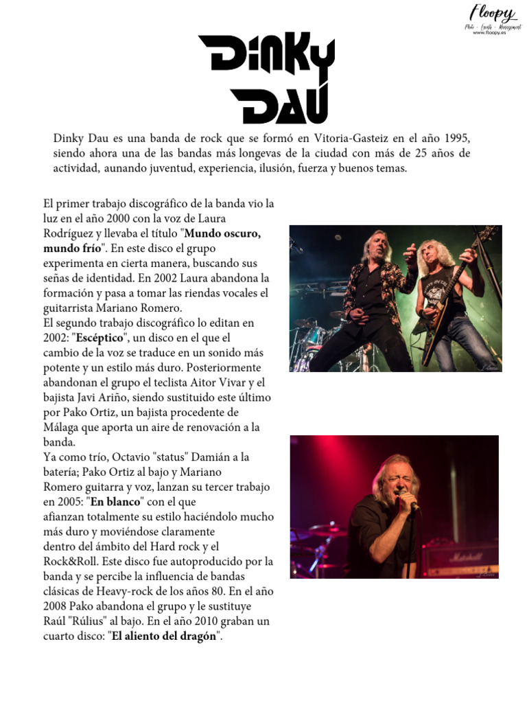 Dinky Dau: Historia de una Banda de Rock | PDF