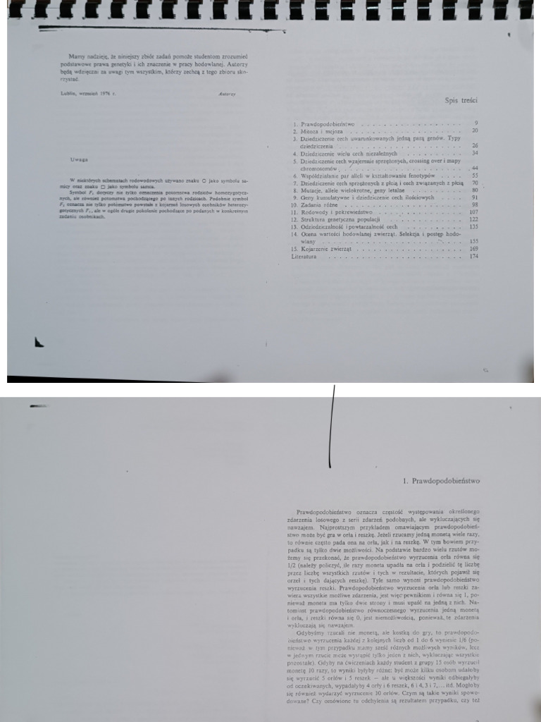 Zbiór Zadań Z Genetyki I Metod Doskonalenia Zwierząt | PDF