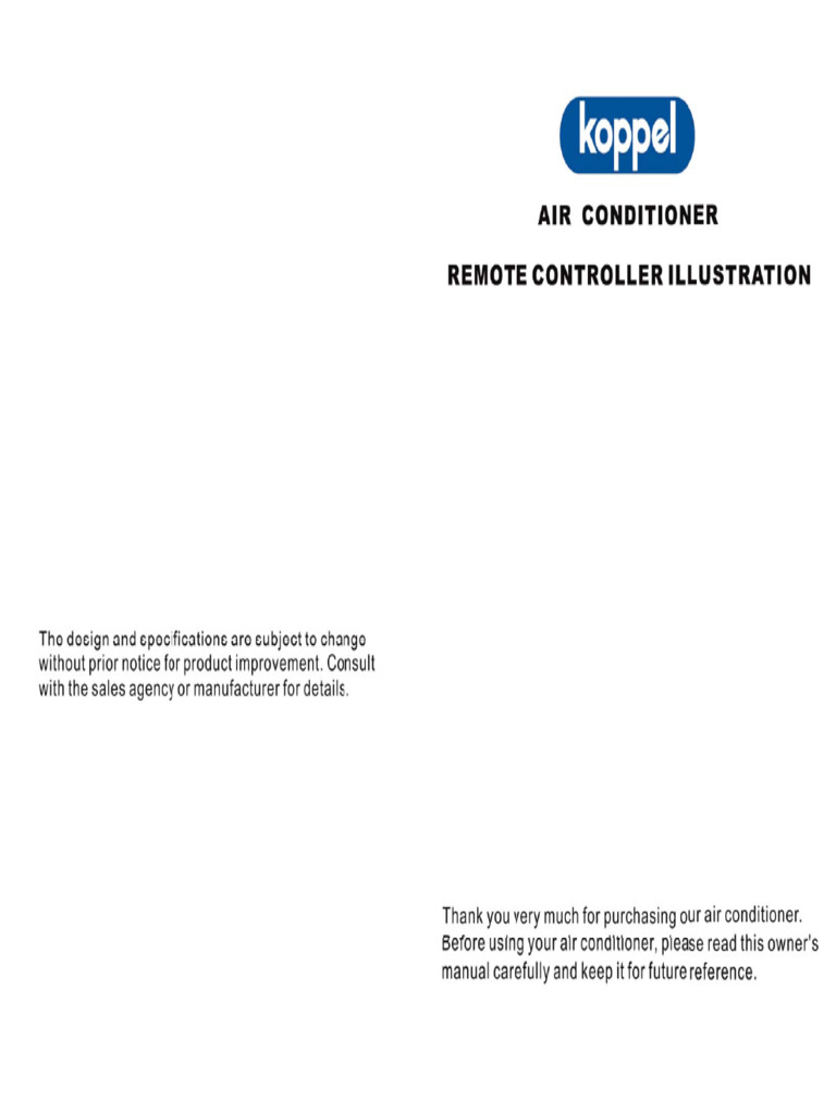 Koppel Aircon Remote Control Guide | PDF | Timer | Air Conditioning