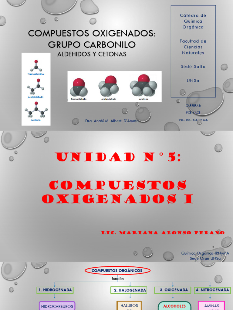 Compuestos Oxigenados-Carbonilo - Nomenc y Prop Fcas | PDF | Cetona ...