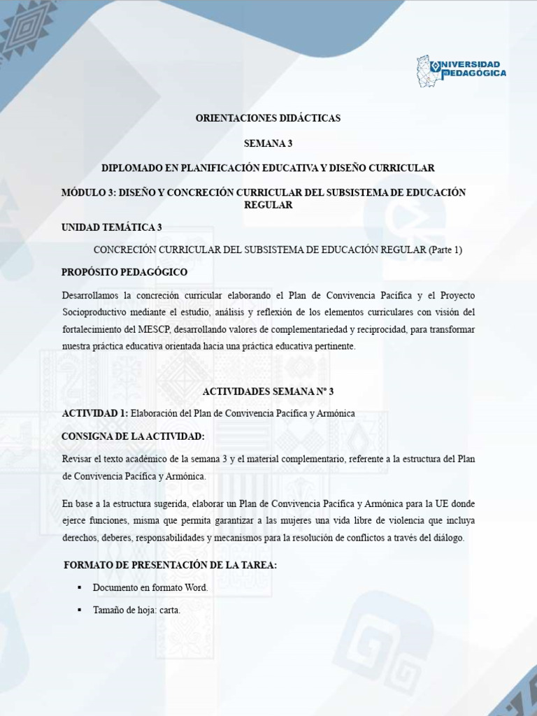 Orientaciones Metodologicas Semana 3 | PDF | Cognición | Aprendizaje