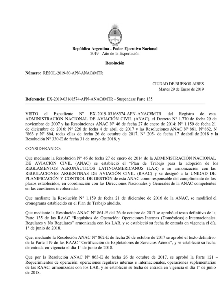 RS-2019-05722129-APN-ANAC%MTR SUSPENSION RAACs | PDF