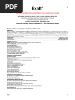 Bula Exalt 191217 | PDF | Embalagem e rotulagem | Inseticida