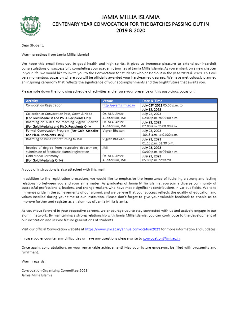 Gold Medalists Invitation | PDF